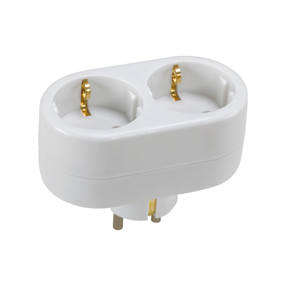 ADAPTADOR DOBLE FRONTAL 16A 250V BLANCO Simon Brico | SIMON