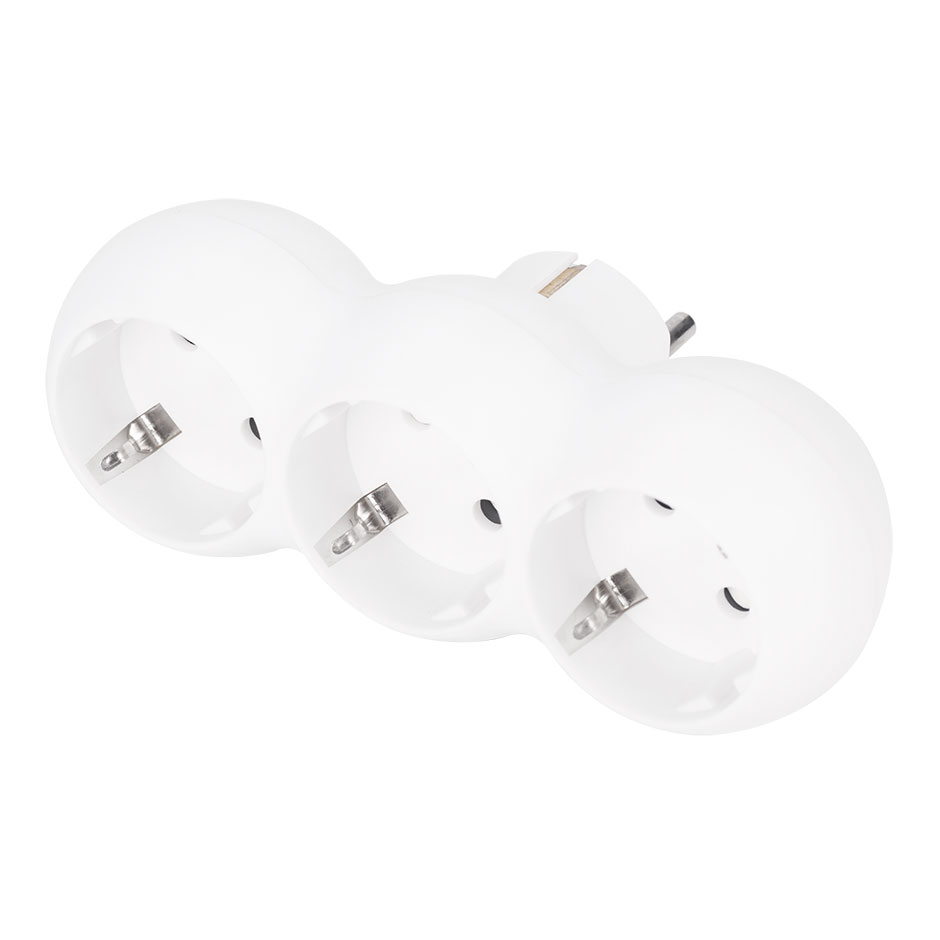 ADAPTADOR TRIPLE FRONTAL 16A 250V BLANCO Simon Brico | SIMON