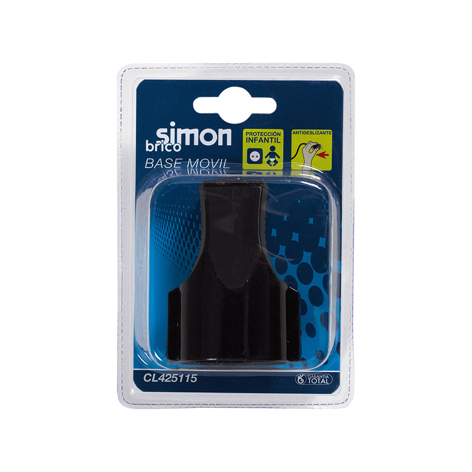 BASE MÓVIL 16A 250V NEGRA Simon Brico | SIMON