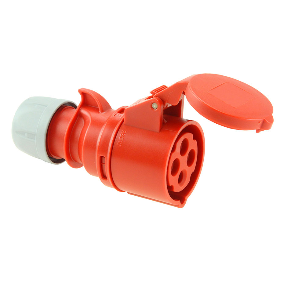 BASE MÓVIL INDUSTRIAL 3P+T 32A 400V ROJA IP44 Simon Brico | SIMON