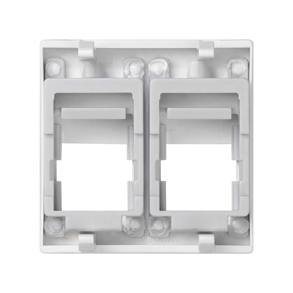 Voice and data flat plate with dust cover for 1 element for 2 Siemon ...