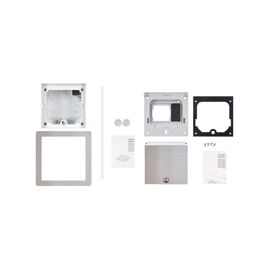 IP66 watertight raised floor box empty kit for 1 Simon K45 mechanism ...