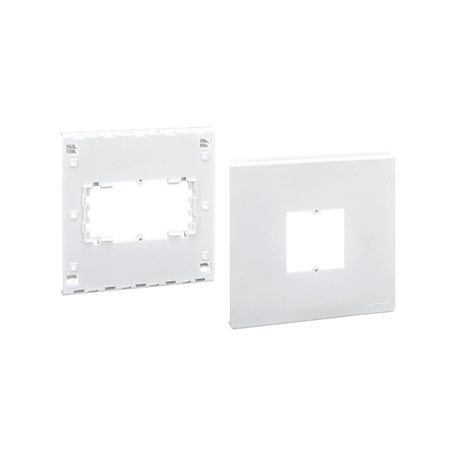 Frame and bezel accessory for universal mechanisms for cable trunking ...
