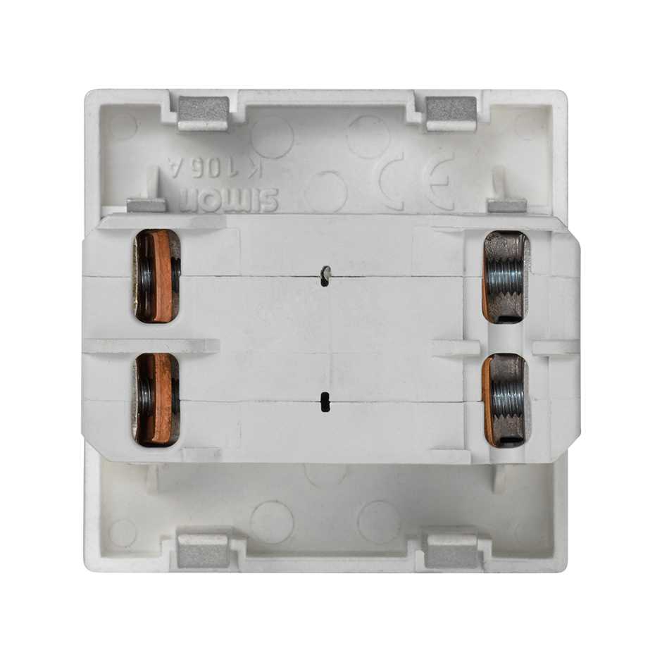 MCB 10A for 1 element with trim plate aluminium Simon K45 | SIMON