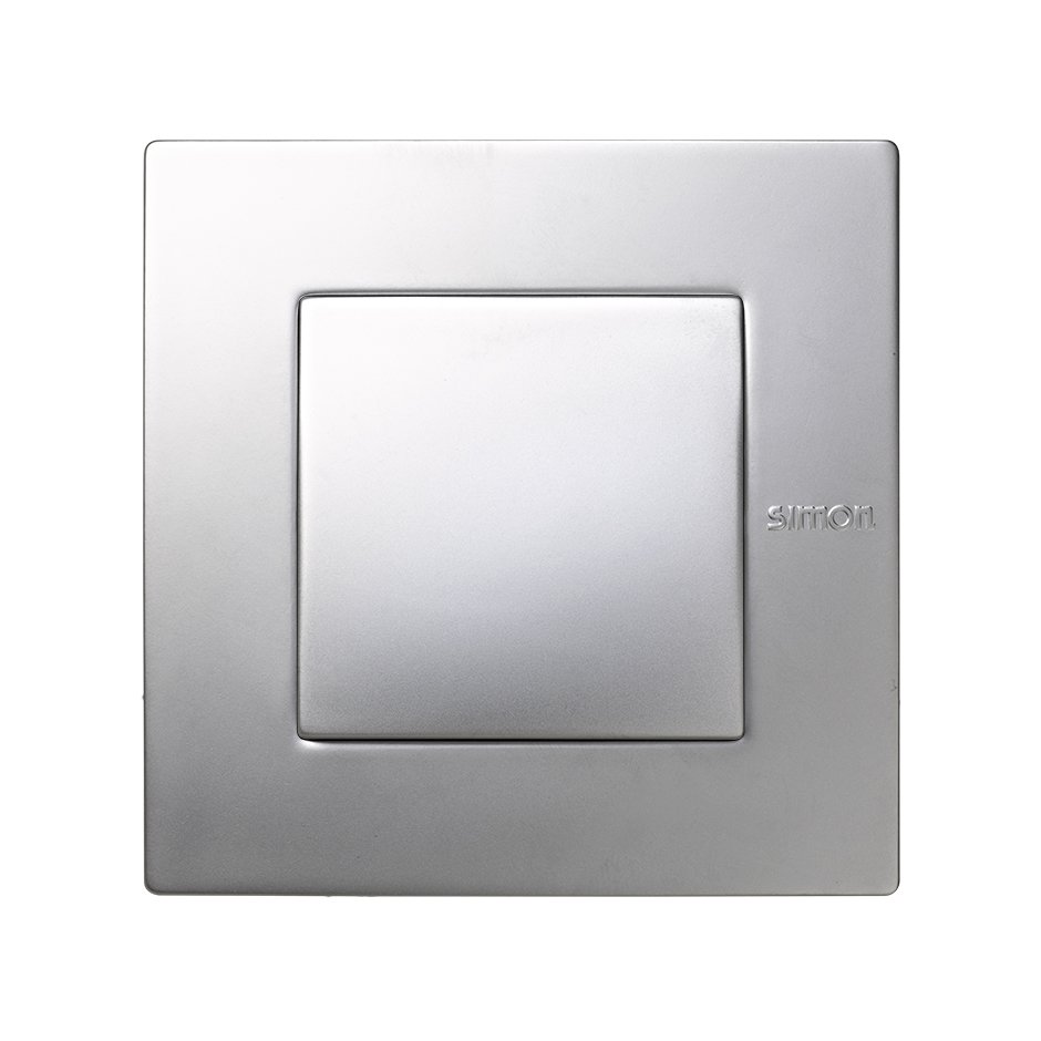 Single rocker for switches aluminium Simon 27 Scudo | SIMON