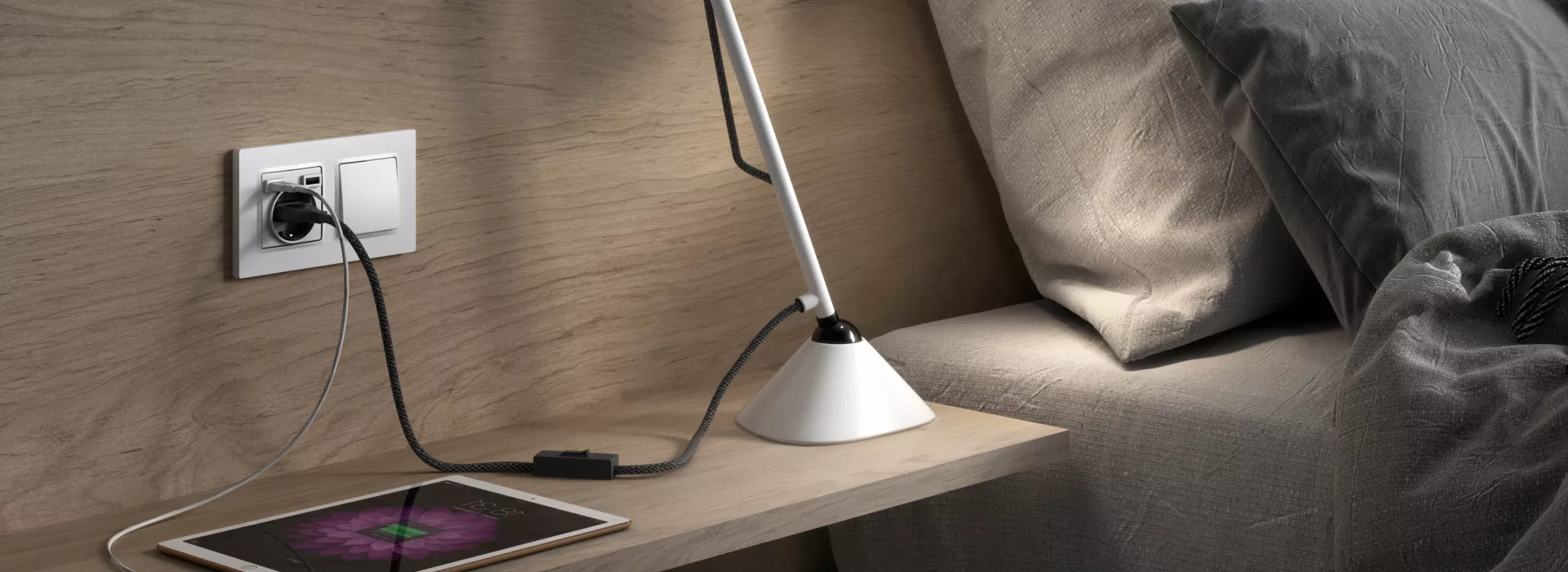 Base de enchufe con doble cargador USB Simon 82, Detail y Concept | SIMON