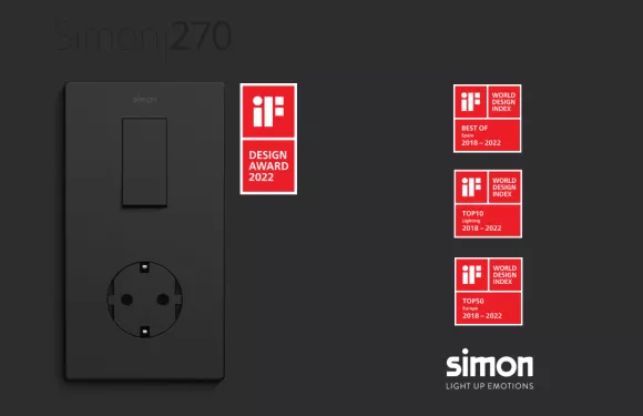 La serie SIMON 270 gana un IF Award como reconocimiento por su diseño y ...
