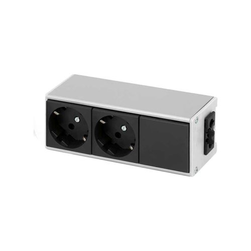 Bloc en aluminium Ofiblock Line configuré et connexion électrique via ...