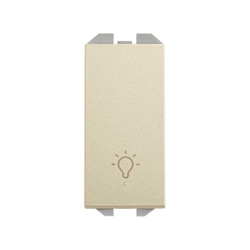 Push-button switch with light symbol 10AX 230V~ slender rocker and fast ...