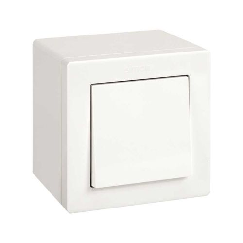 Caja de superficie para 1 elemento blanco mate Simon 270 | SIMON