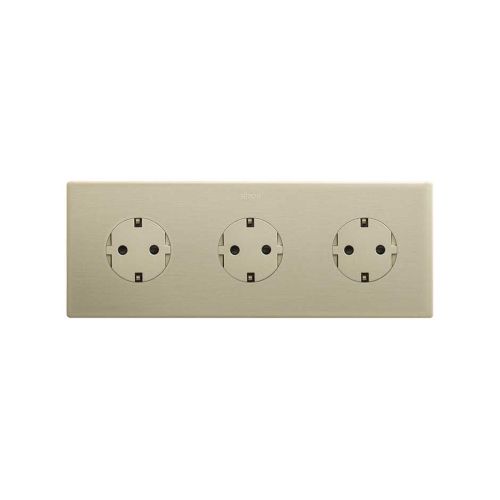 Minima design frame for CLEAN German socket outlet for 3 elements ...