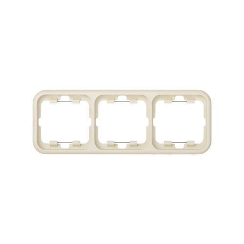 Thermoplastic frame for 3 elements ivory Simon 31 | SIMON