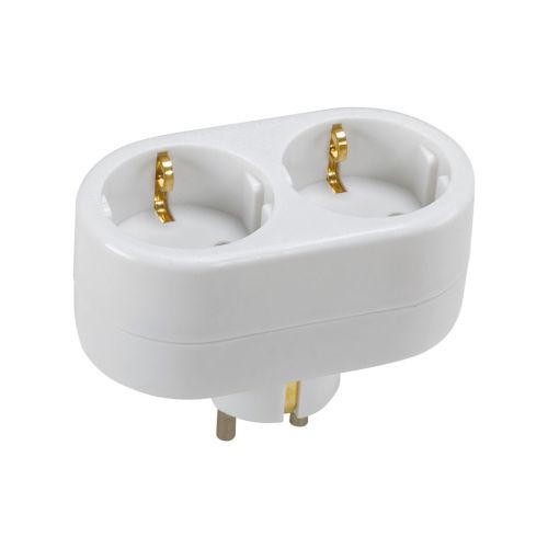 ADAPTADOR DOBLE FRONTAL 16A 250V BLANCO Simon Brico | SIMON